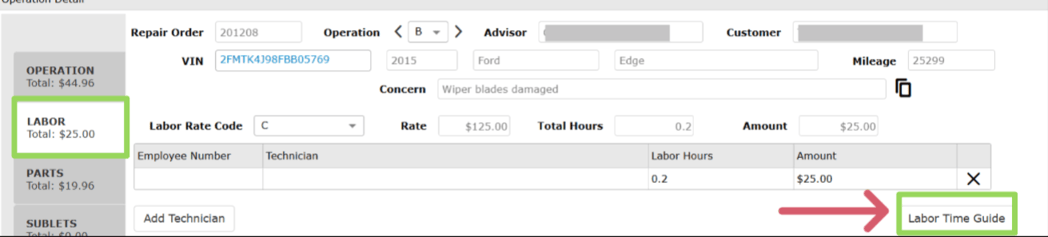 Labor Time Guides (LTG): Keyword Search Feature for GM