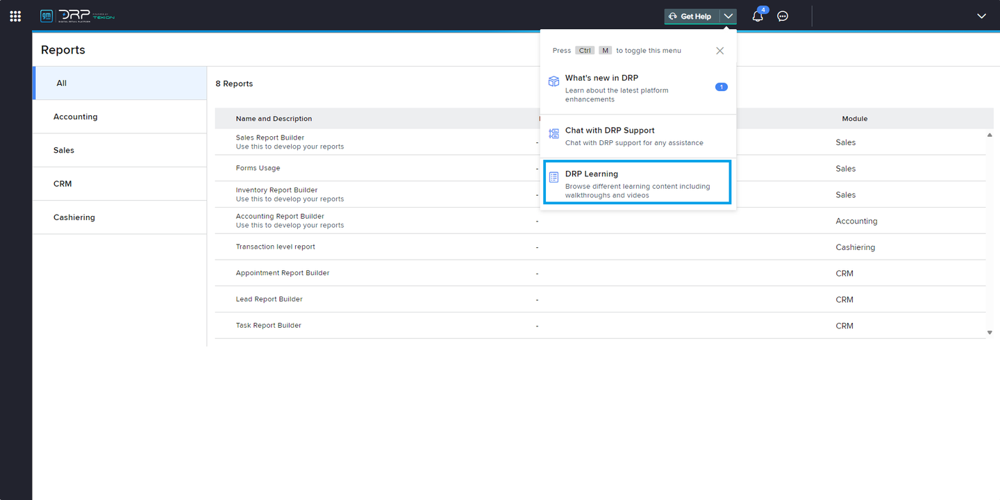 GM Digital Retail Platform (DRP) Integration