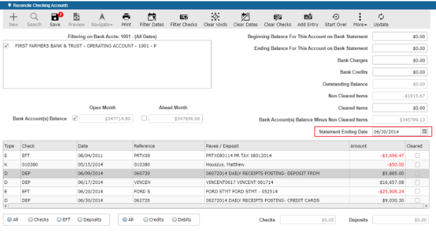 Reconcile Checking Accounts