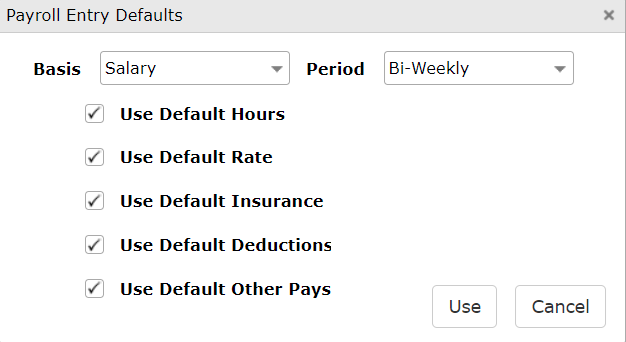 Create Payroll Run and Print Checks